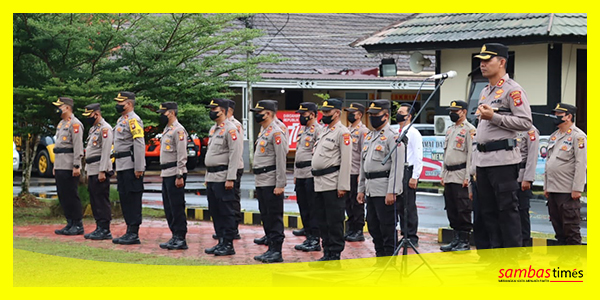 72 Personel Polres Sambas Naik Pangkat - sambas times